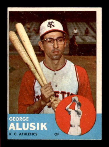1963 Topps #51 George Alusik VGEX Athletics 564108 | eBay