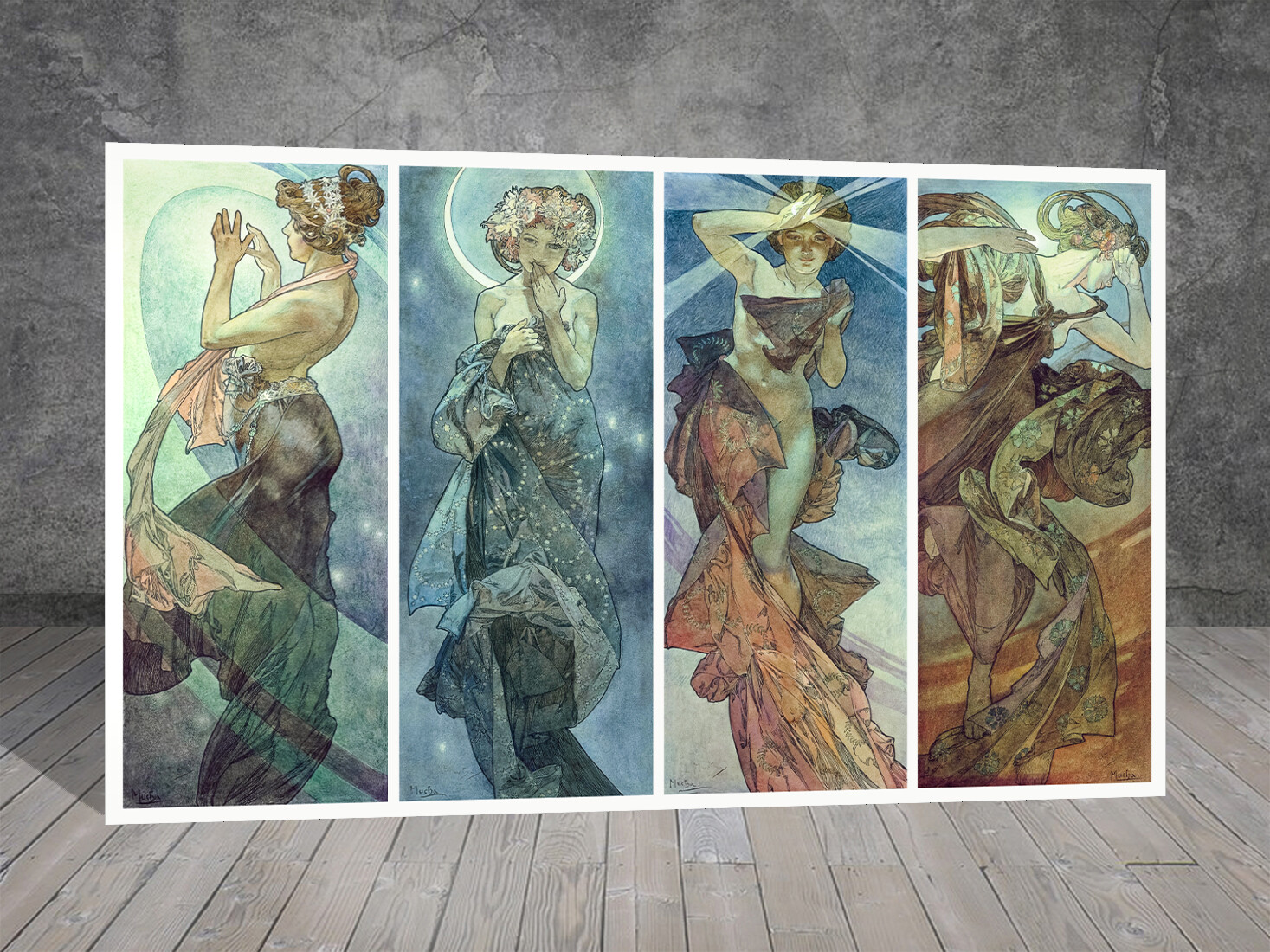 Alphonse Mucha Moon And Stars