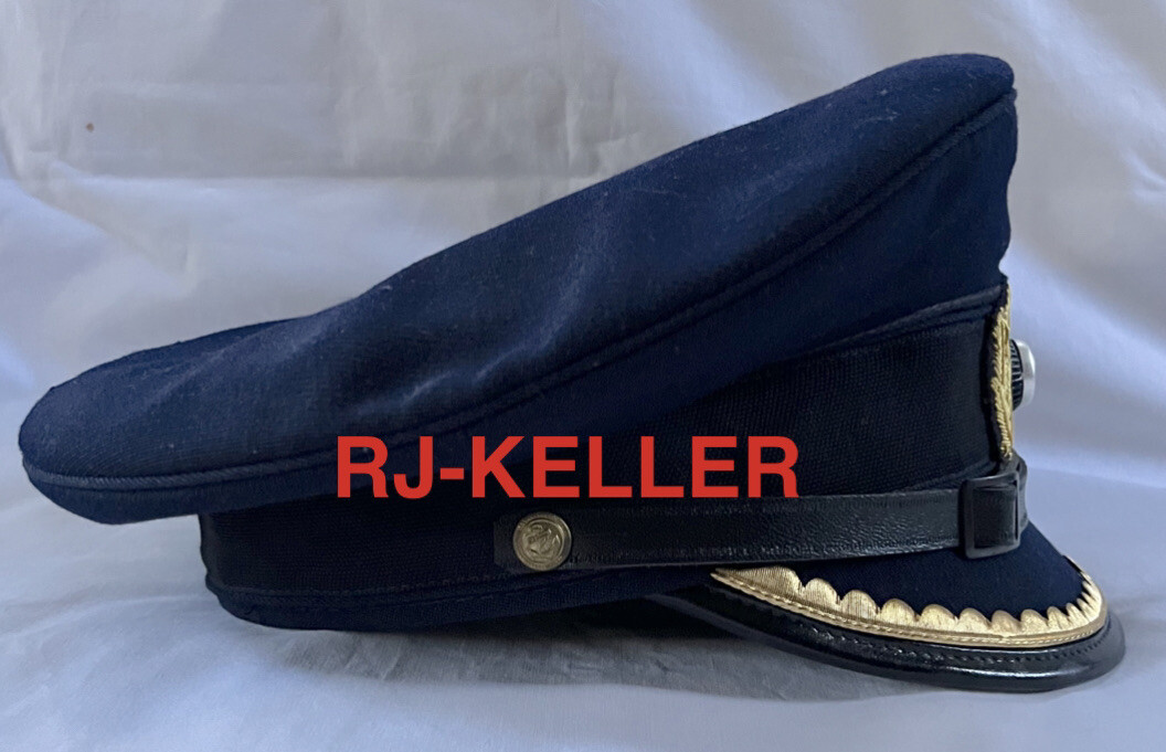 WW2 German Kreigsmarine Navy U-Boat Officers Visor Hat Cap Sz:58 ...