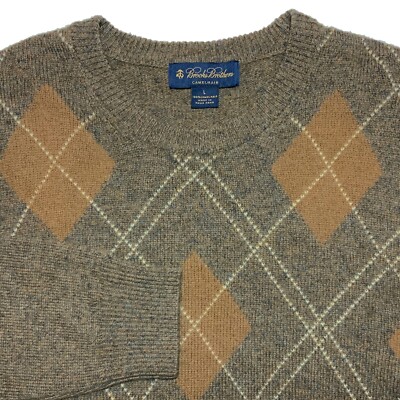 Camel Hair Sweater NEW BROOKS BROTHERS $298 Men's Size L Large | eBay