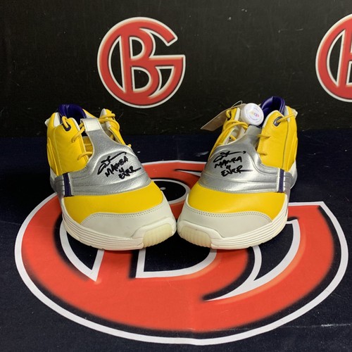 Allen Iverson Signed Pair Answer V Inscribed Mamba 4 Ever Kobe Bryant ...