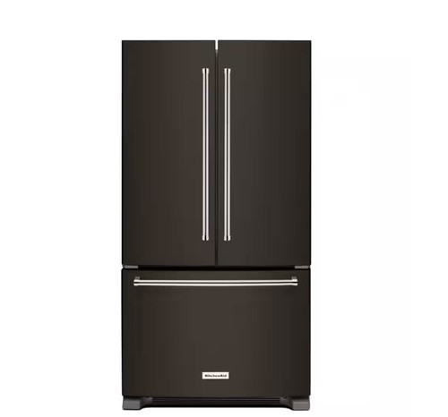 NEW KitchenAid 36" 25 CF Black Stainless French Door Refrigerator ...