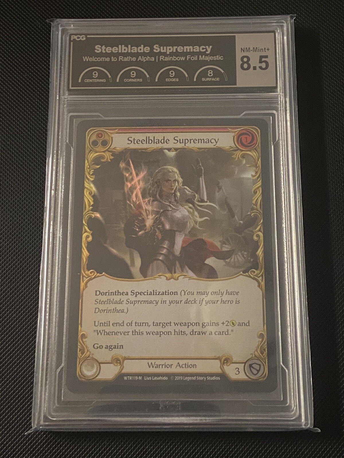 Steelblade Supremacy 1st Ed Rainbow Foil. Flesh And Blood Alpha WTR ...