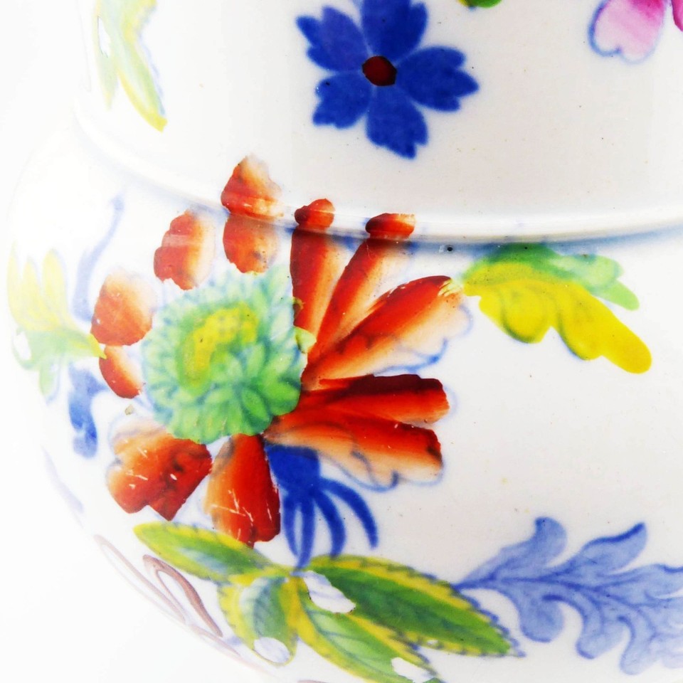 Antique Floral Pearlware Jug | eBay UK