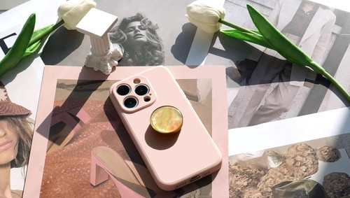 Cute Natural Abalone Shell Round Design Foldable Phone Handle, White | eBay