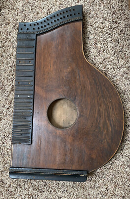 ANTIQUE Wood ZITHER Guitar Harp for PARTS or RESTORATION | eBay