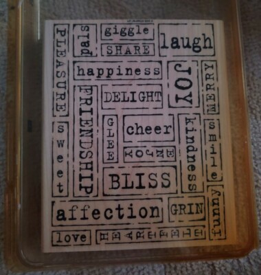 150 Stampin' Up! Stamp Sets -- BACKGROUND: WORD BY WORD -- Set of 1 | eBay