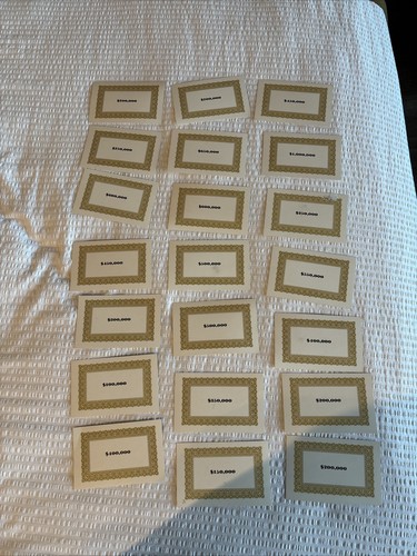 Vtg Masterpiece Board game (Value Cards Only) Art Auction Game Pieces ...