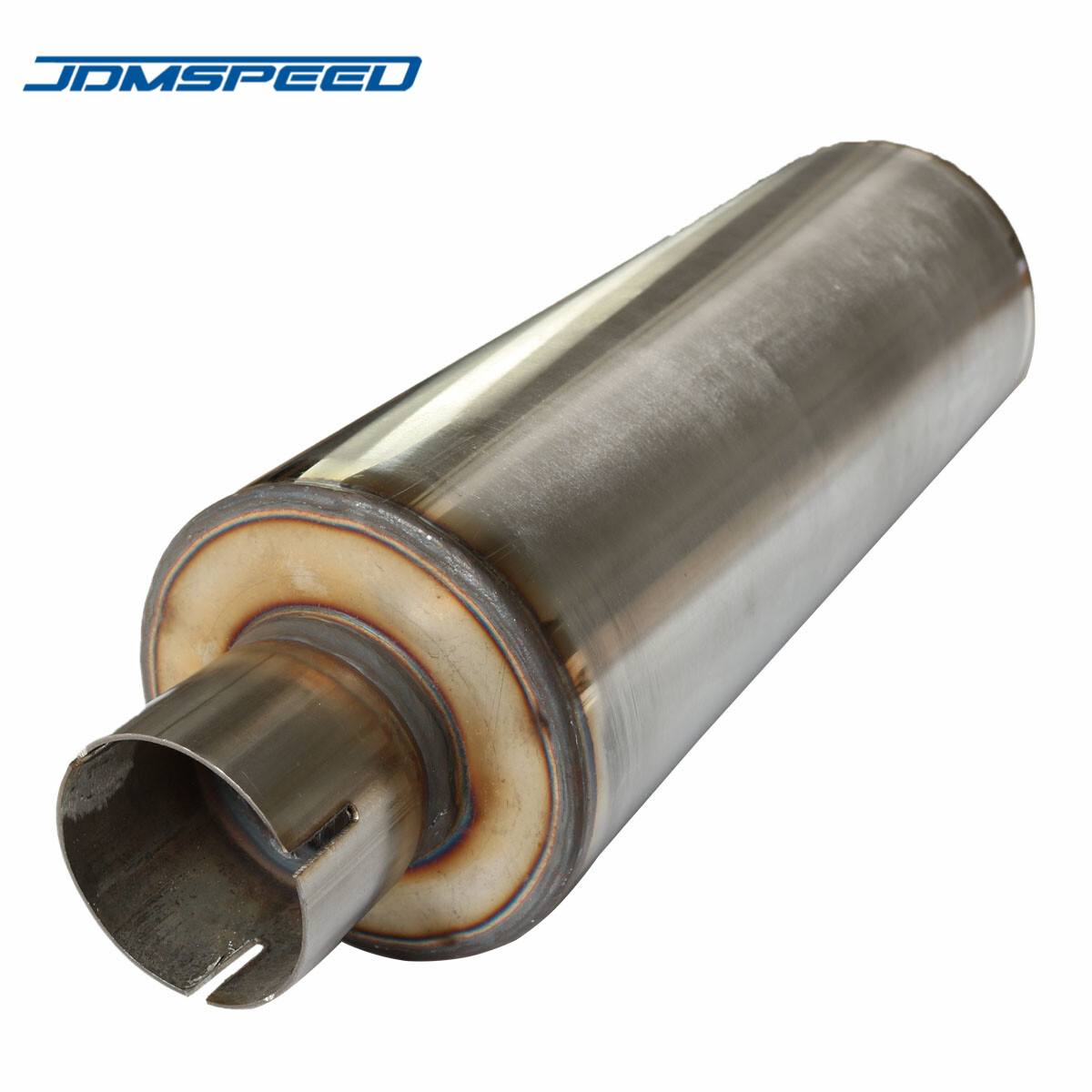 New Universal Exhaust Silencer 4" x 2" x 12" Stainless Steel Back Box ...