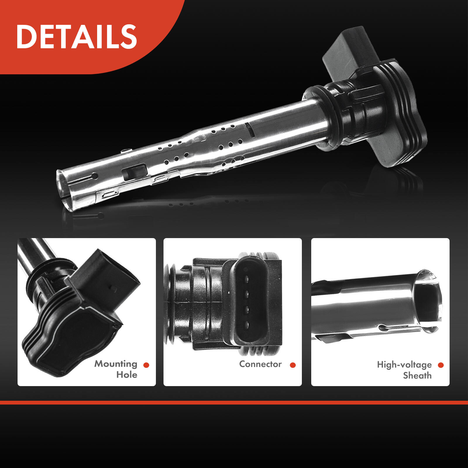 4x Ignition Coils for Skoda Octavia Audi A4 A6 VW Golf GTI Passat ...