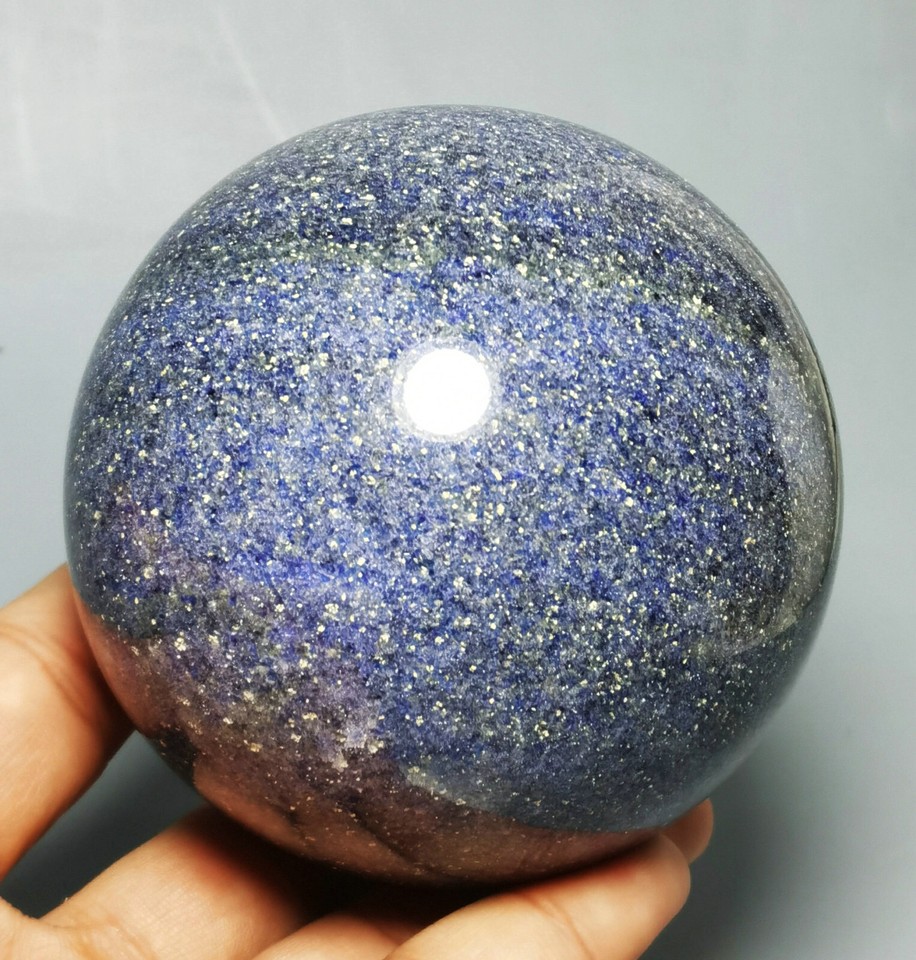 Natural Blue Sandstone Crystal Sphere Ball Quartz Reiki Stone Healing ...