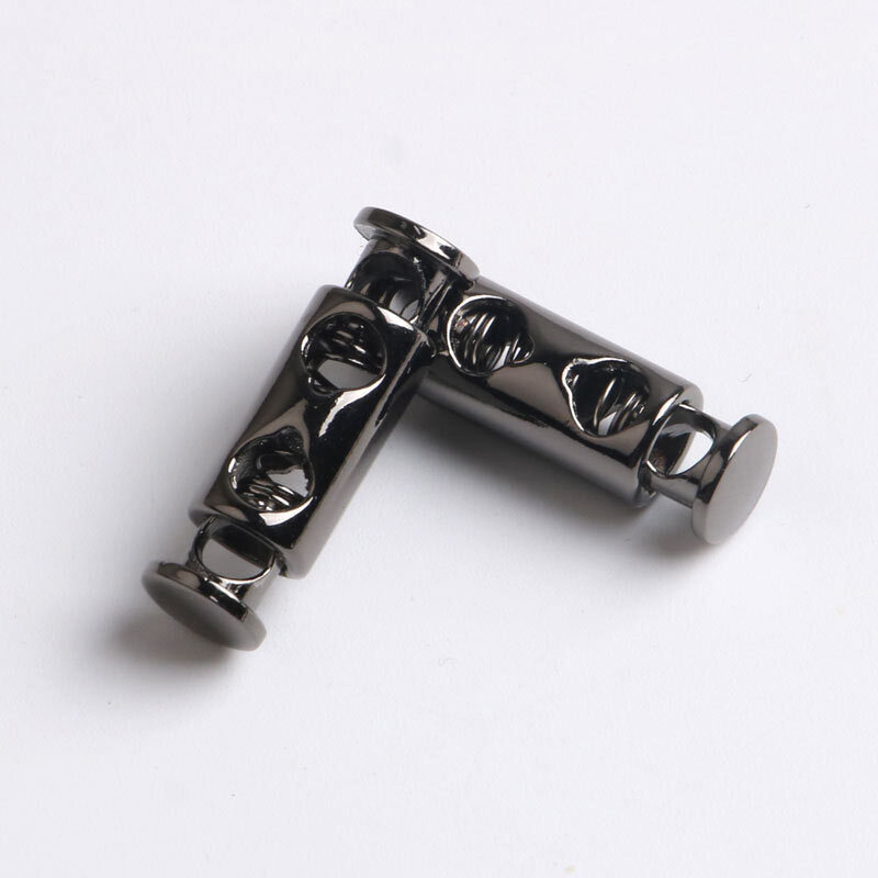 10Pc Cord Lock Toggle Stoppers Metal Spring Loaded Adjusters Drawstring ...
