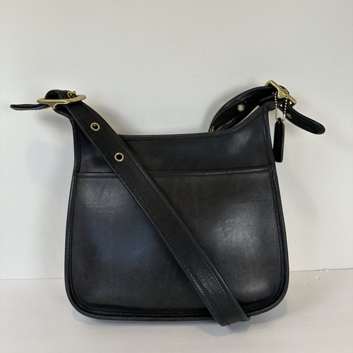 Vintage 90s Coach Legacy Zip 9966 – Black Leather Shoulder Bag, USA ...