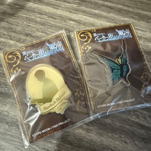 Fate Grand Order FGO Escape from Baker Street 2 Pin Badge Set Unopened ...