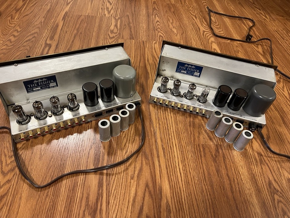 A pair of Fisher 80C Stereo Tube Preamplifier (restored) | eBay