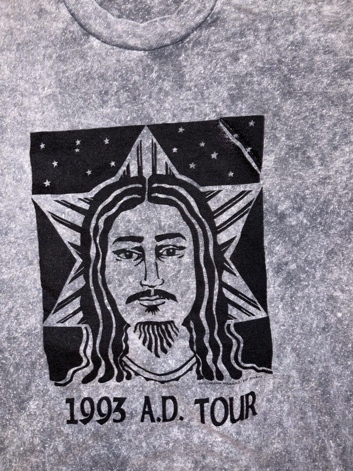 Vintage Jesus Christ Superstar Musical Shirt 1993 AD Tour Acid Wash XL ...