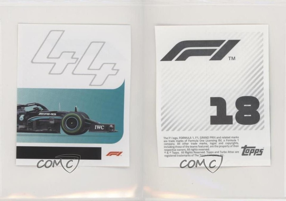 2021 Topps Formula 1 Album Stickers AMG Petronas Formula One Team #18 ...