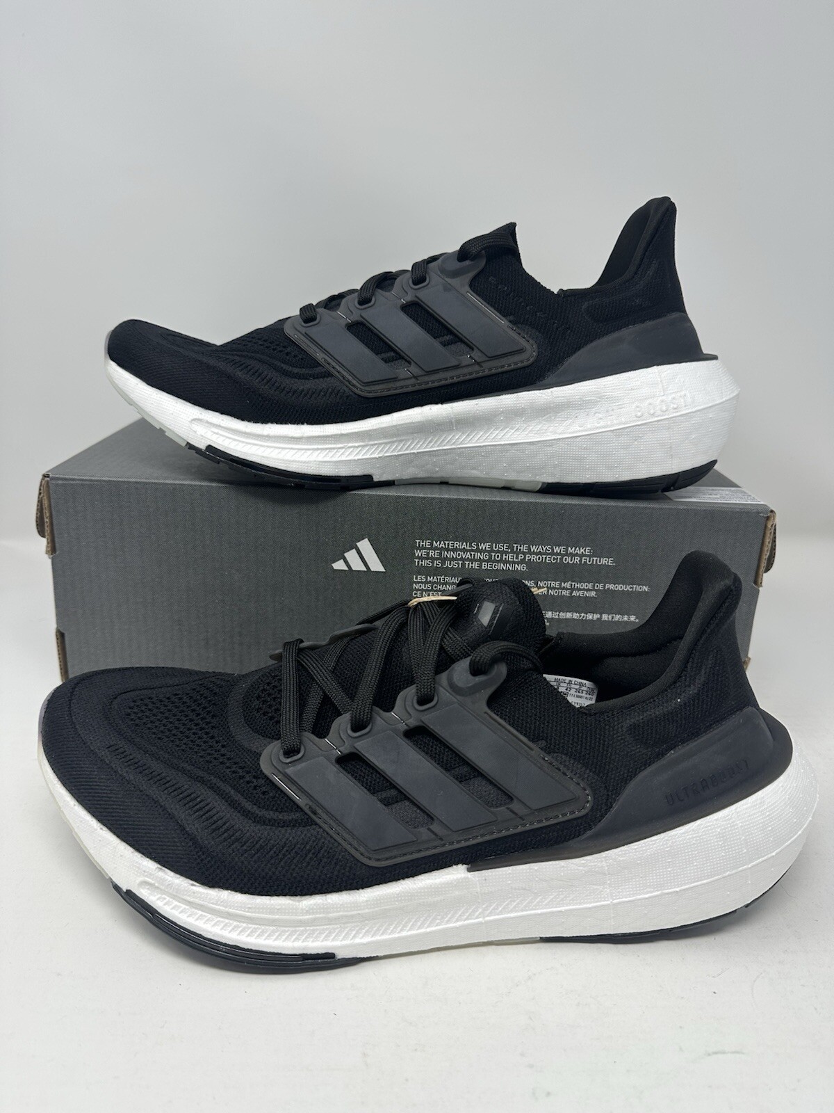 Adidas Ultraboost Light Triple Black White Running Shoes GY9353 Womens ...