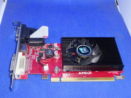 POWER COLOR RADEON R5 230 HD 6450 1GB DDR3 PCI-E GRAFIKKARTE DVI HDMI ...