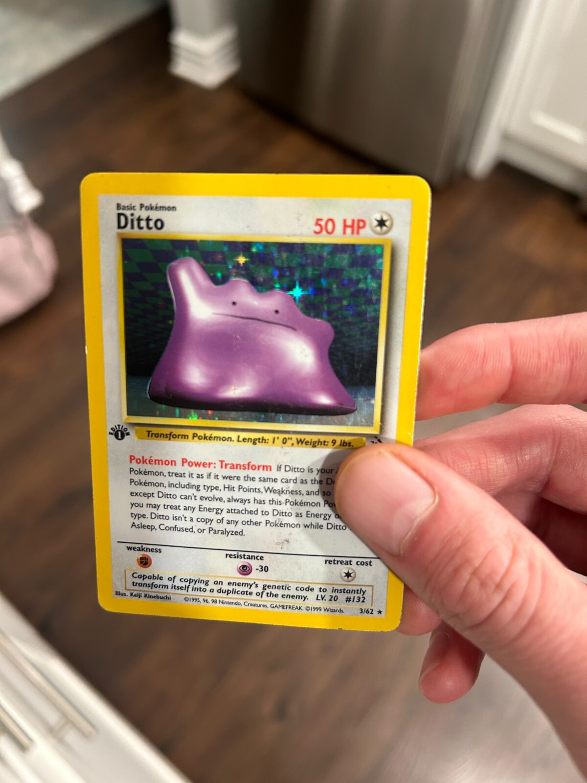 Pokémon TCG Ditto Fossil 3/62 Holo 1st Edition Holo Rare | eBay