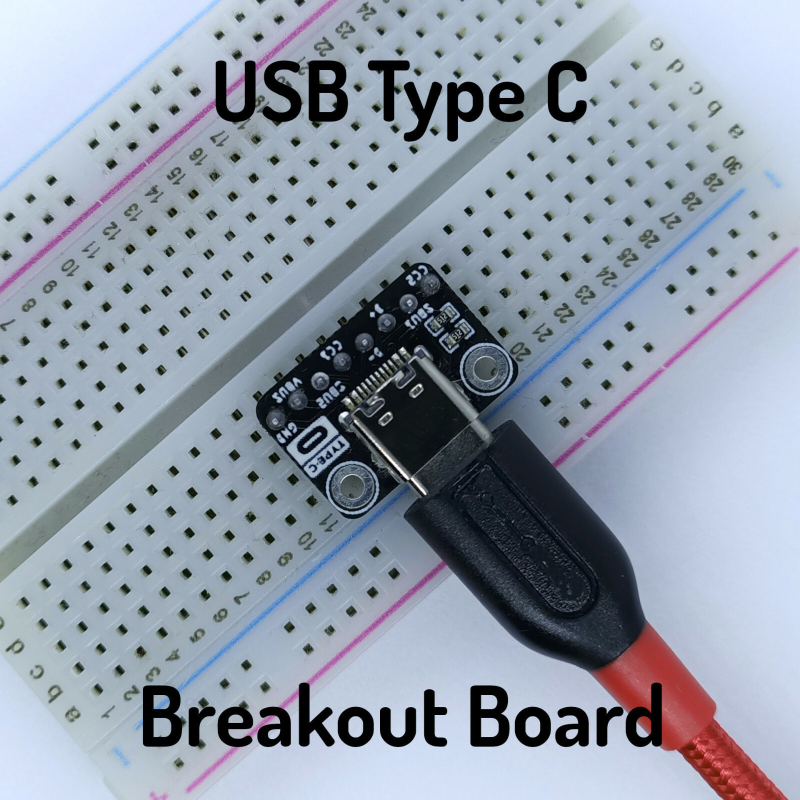 USB Type C Socket Breakout Board PCB, USB Power Data Board, USB-C, USBC ...