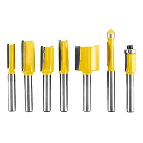 KUNTEC 35 Piece Router Bit Set 1/4-Inch Shank Tungsten Carbide Router ...