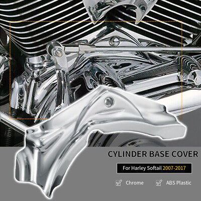 Chrome Base Cylinder Engine Case Cover Accent For Harley Softail 07-17 ...