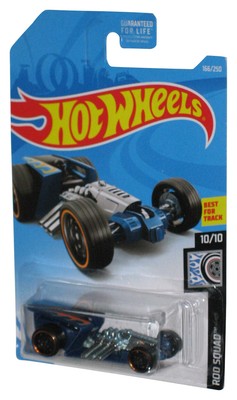 Hot Wheels Rod Squad 10/10 (2017) Blue Z-Rod Die-Cast Toy Car 166/250 ...