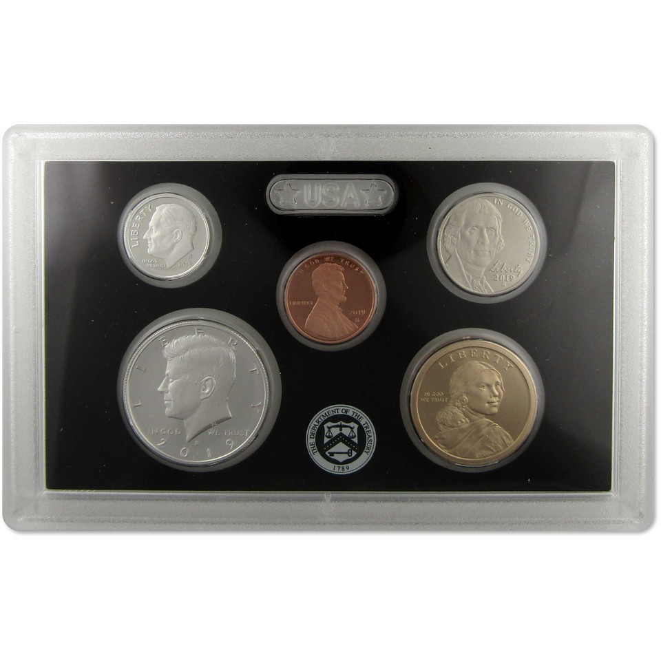 2019 Silver Proof Set U.S Mint OGP COA with 2019-W Reverse Proof Penny ...