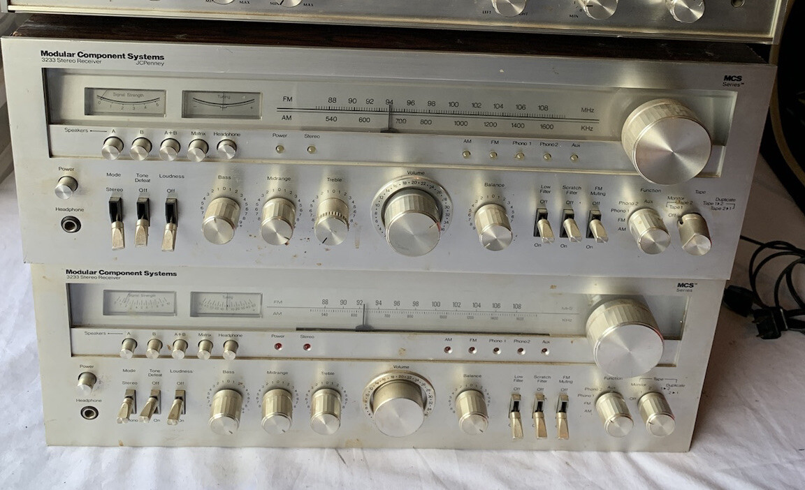 Lot Of 2 Vintage Modular Component Systems Reciever Model 3233 | eBay
