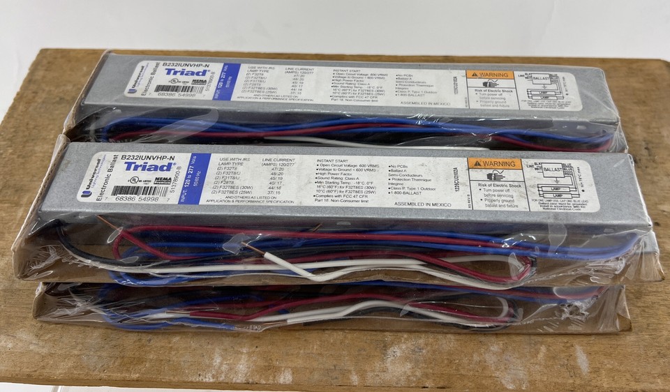 Lot of 4 NEW UNIVERSAL TRIAD B232/UNVHP-N ELECTRONIC BALLASTS | eBay