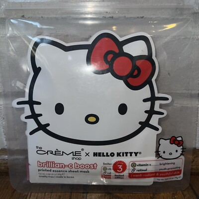 Hello Kitty 3-Printed Essence Sheet Masks Brilliant-c Boost Vit. C ...
