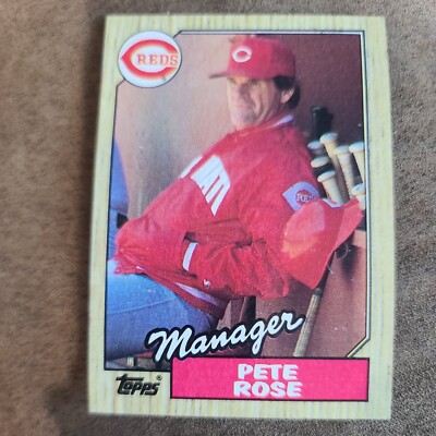 1987 Topps baseball - #393 Pete Rose error card | eBay