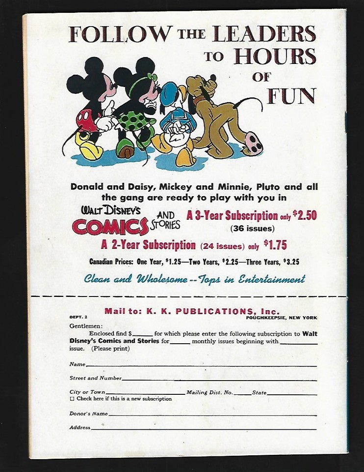 Walt Disney's Comics #65 FN+ Barks Donald Duck Huey Dewey & Louie ...