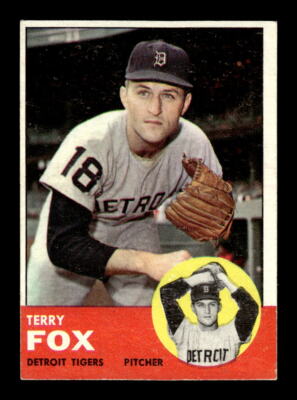 1963 Topps Baseball #44 Terry Fox Detroit Tigers | eBay