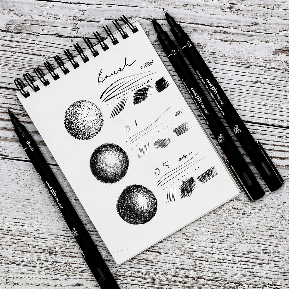 PIN Drawing Pen FINELINER Ultra FINE LINE Marker 0.05mm Black Ink ...