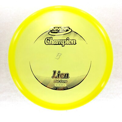 NEW DISC GOLF INNOVA CHAMPION LION STABLE MIDRANGE 177g YELLOW W ...