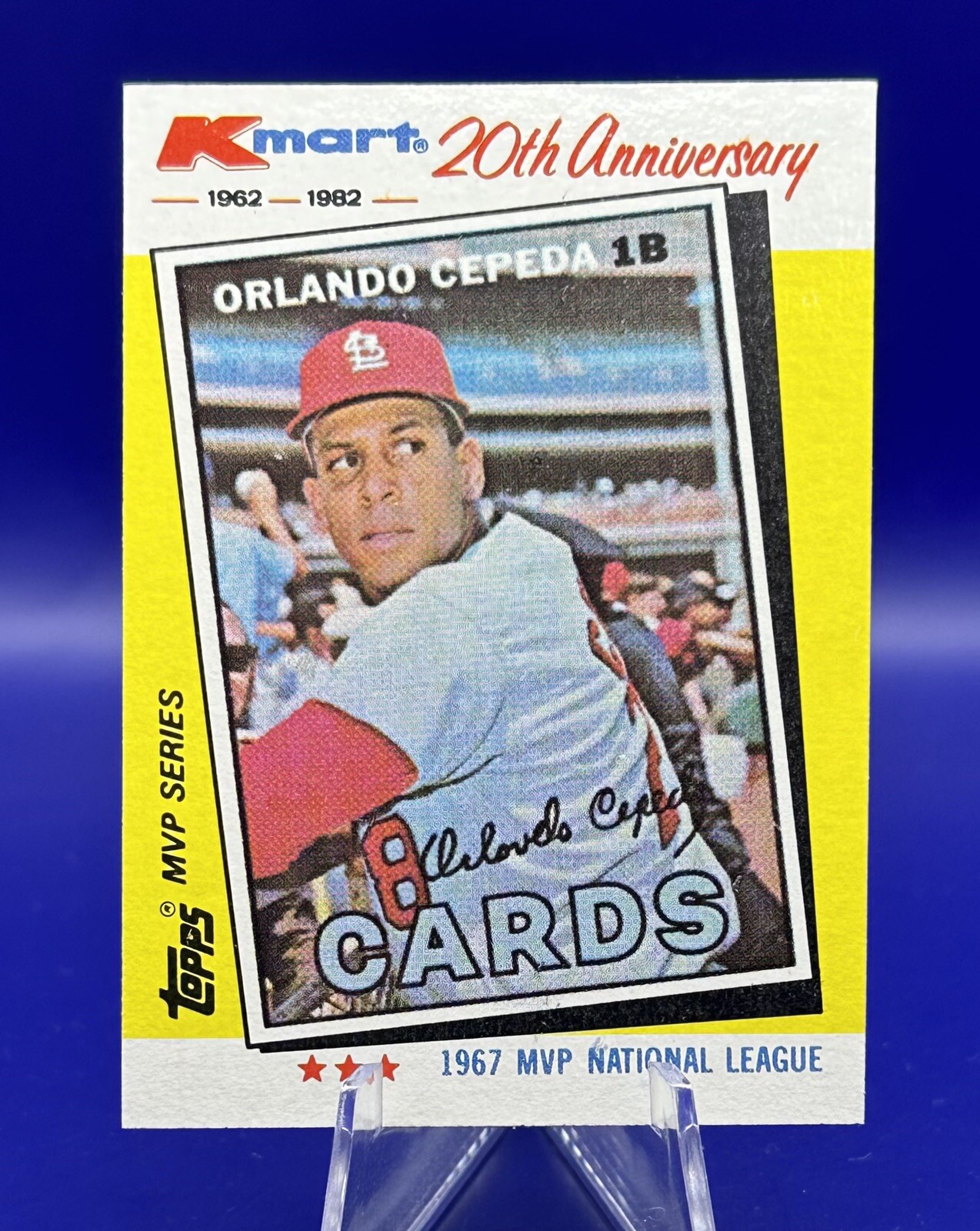 1982 Topps KMart ORLANDO CEPEDA 20th Anniversary MVP Series #12 HOF ...