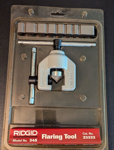 Ridgid Flaring Tool 345 Set 3/16 to 5/8 Manual Hand Tool Flare Screw ...
