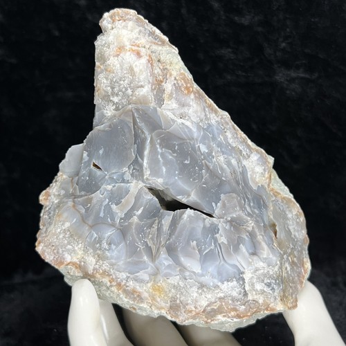 Geode 4” Blue Botryoidal Chalcedony Agate Crystal Quartz Rough Ky | eBay