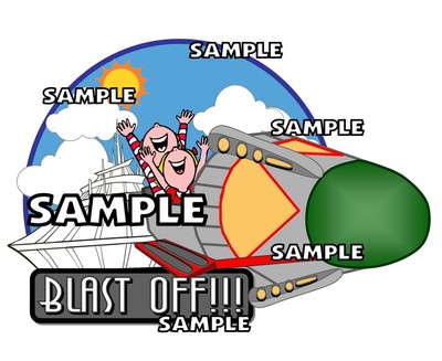 Disney World Astro Orbiter Rockets Ride Blast Off Scrapbook Paper Die ...