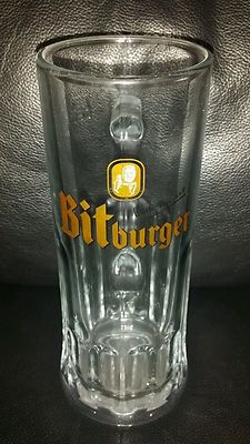 RARE COLLECTABLE BITBURGER 500ML BEER GLASS MUG STEIN BRAND NEW NEVER ...