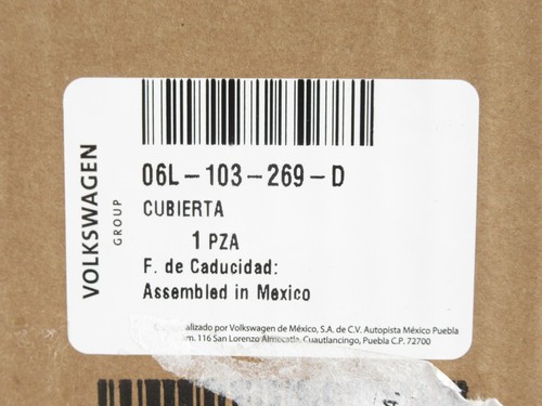 Genuine OEM Volkswagen 06L-103-269-D Upper Timing Cover | eBay
