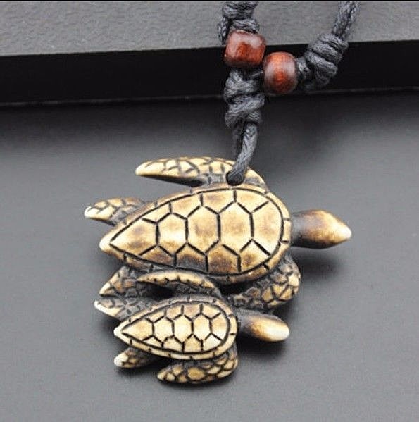 Over 30 STYLES Resin 1" to 2" TURTLES TORTOISES Pendant 18-34" Adj Cord ...