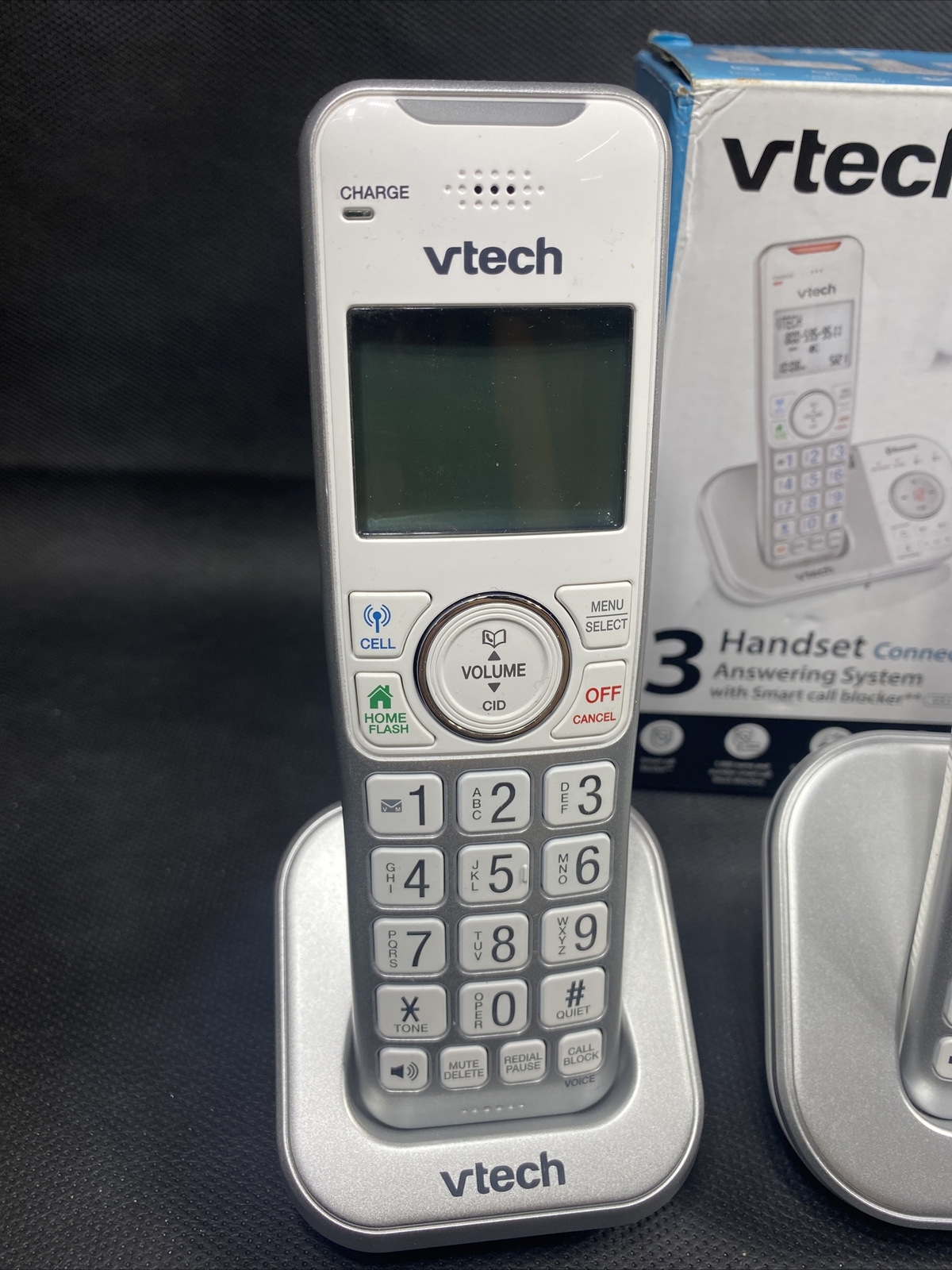 Vtech VS112-37 DECT 6.0 Bluetooth 3 Handset Cordless Phone, White | eBay