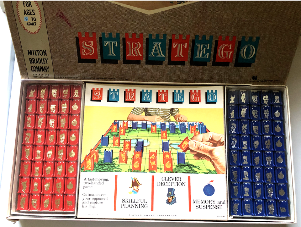 1961 STRATEGO Board Game of Strategy Tactical Family Fun Milton Bradley Complete | eBay