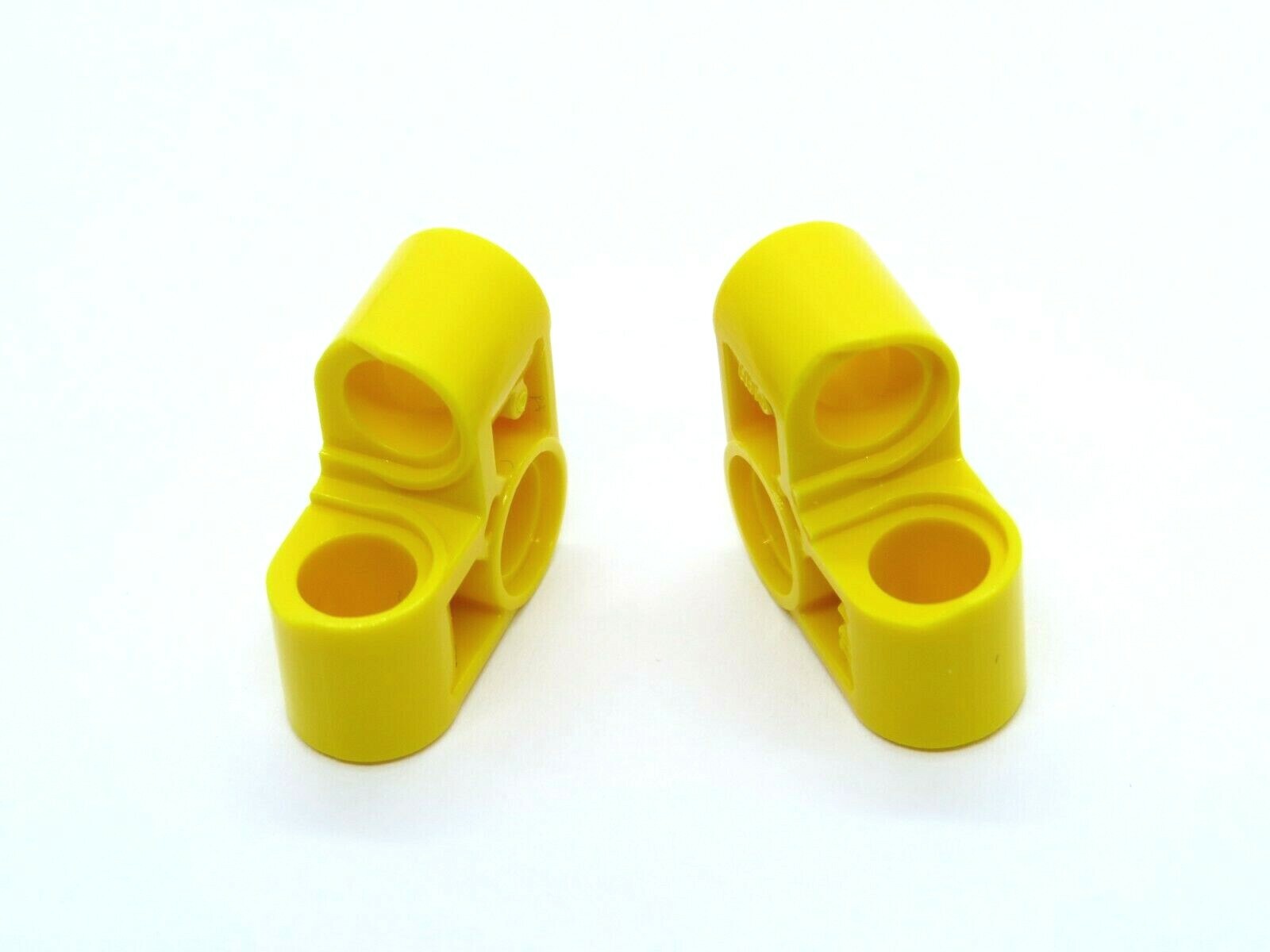 LEGO 2x Yellow Technic Pin Connector Perpendicular 2 x 2 Bent 44809 NEW ...