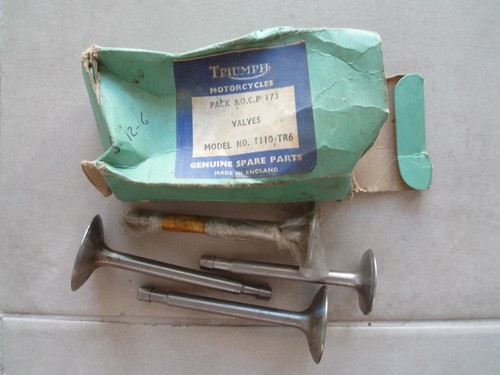 Triumph 650 Genuine Valve set TR6 T110 Stainless Steel 70-2904 70-4603 ...