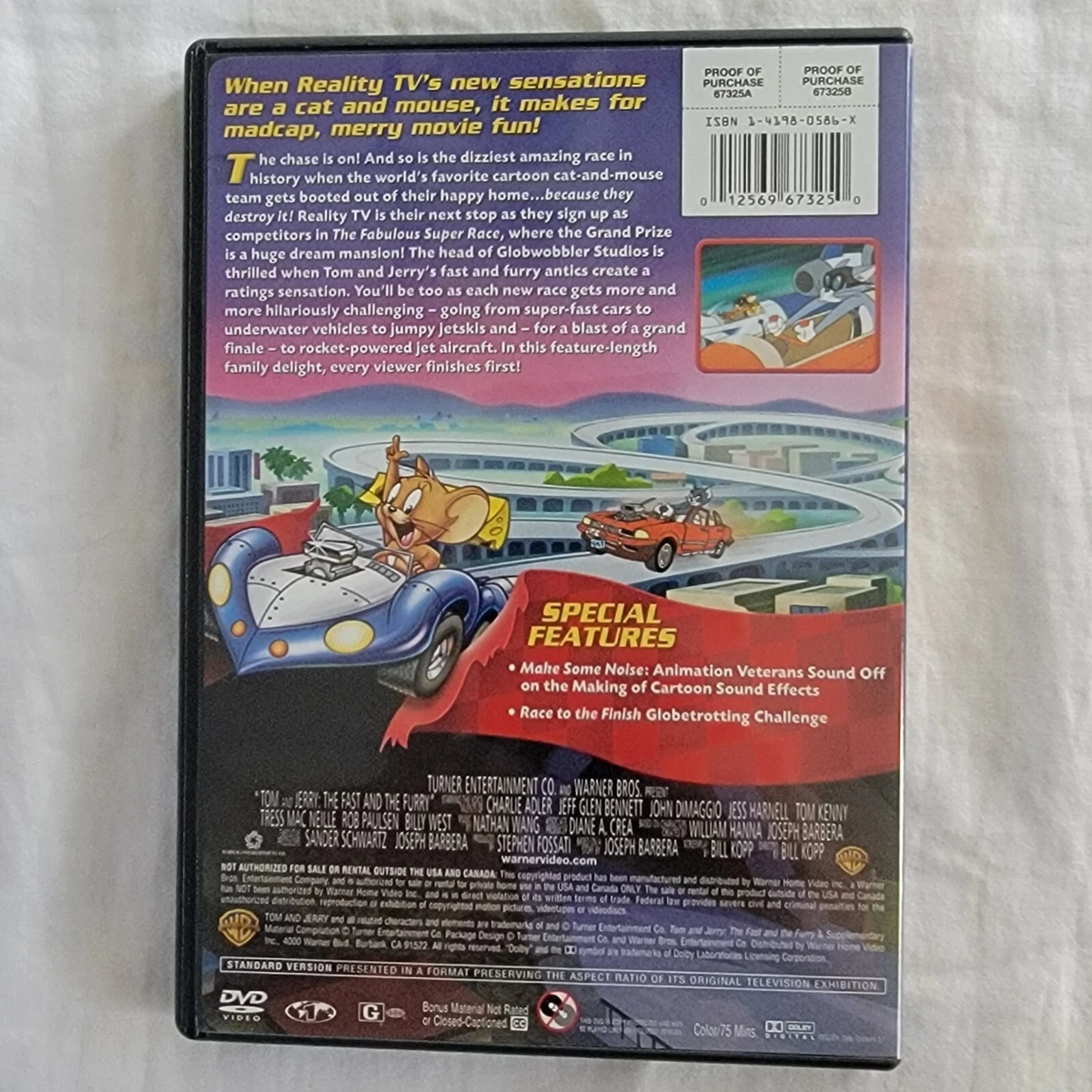 Tom And Jerry The Fast And The Furry Vhs