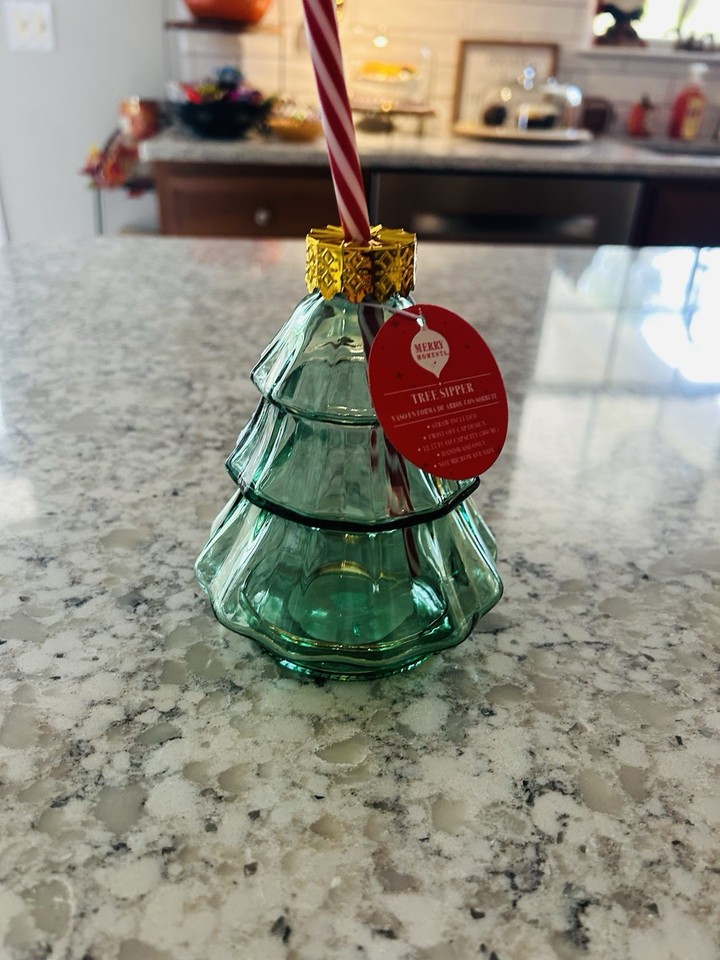 Aldi Tree Ornament Sipper Cup Glass Bearista Christmas Holiday 2025 | eBay